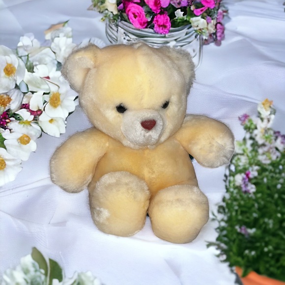 Toys | Vintage Eden Teddy Bear Cream Beige Stuffed Plush Toy Doll 7 ...